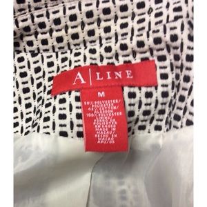 A | LINE | Jackets & Coats | A Line Black White Button Front Jacket M ...